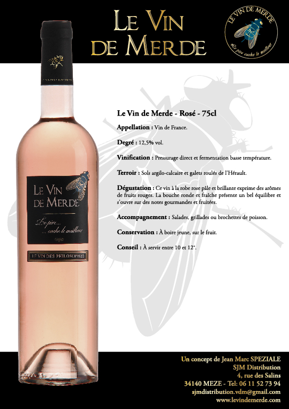 Fiche technique -Vin de Merde Rosé